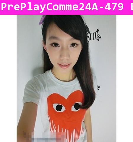 [Pre] เสื้อยืดแขนสั้นสีขาว LOGO Play Comme ไหลย้อยสีแดง [เสื้อผ้าเด็ก IdeaKidShop]